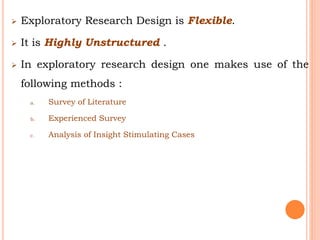 Exploratory Research Design | PPTX