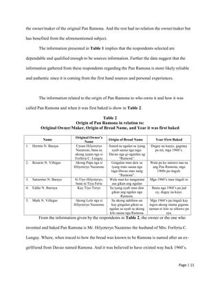 PAN RAMONA: A CULTURAL ICON FOR OZAMIZNON (Content) | PDF