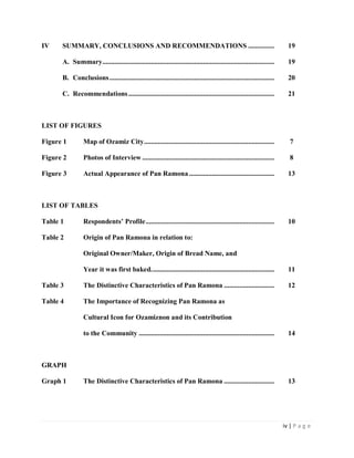 PAN RAMONA: A CULTURAL ICON FOR OZAMIZNON (Introductory Pages) | PDF