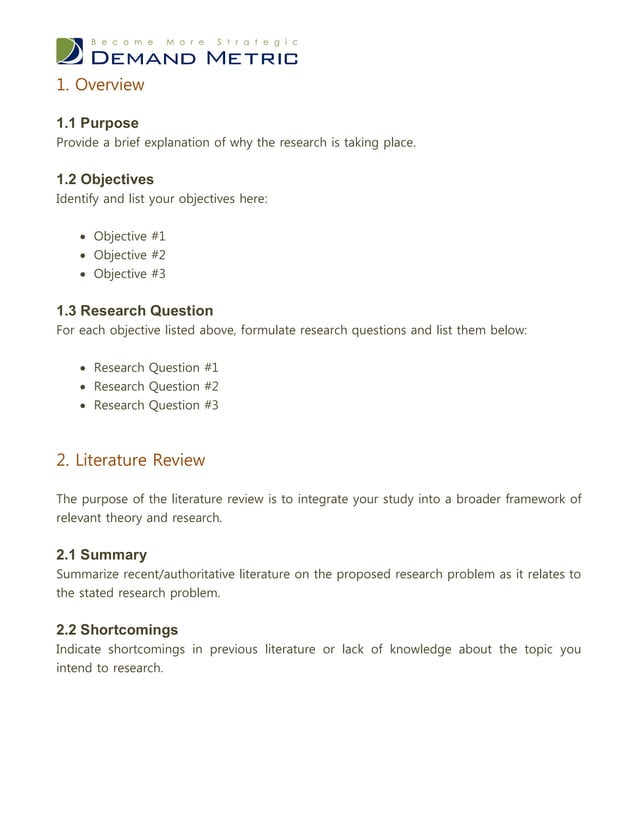Exploratory Research Plan Template | PDF | Science