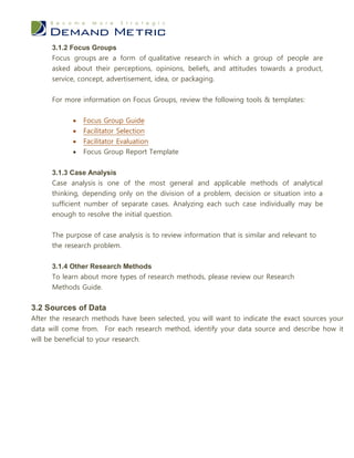 Exploratory Research Plan Template | PDF