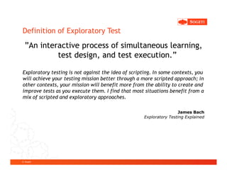 Exploratory test | PPT
