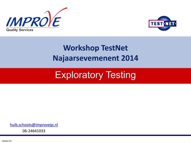 Exploratory testing | PPTX