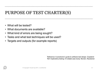 Exploratory Testing Basics, Experiences, and Future in SSTC2016 | PDF