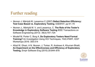 Exploratory testing STEW 2016 | PPT