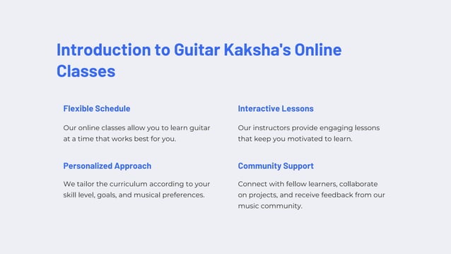 Learn guitar online on Guitar Kaksha | PPT