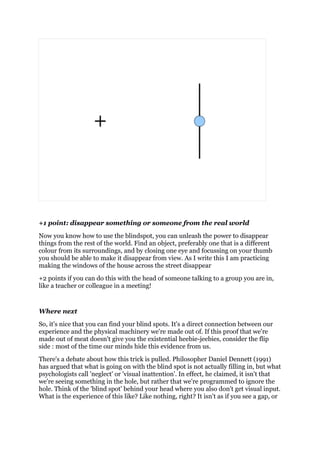 Explore your-blind-spot | PDF | Eye and Vision Conditions | Diseases and Conditions