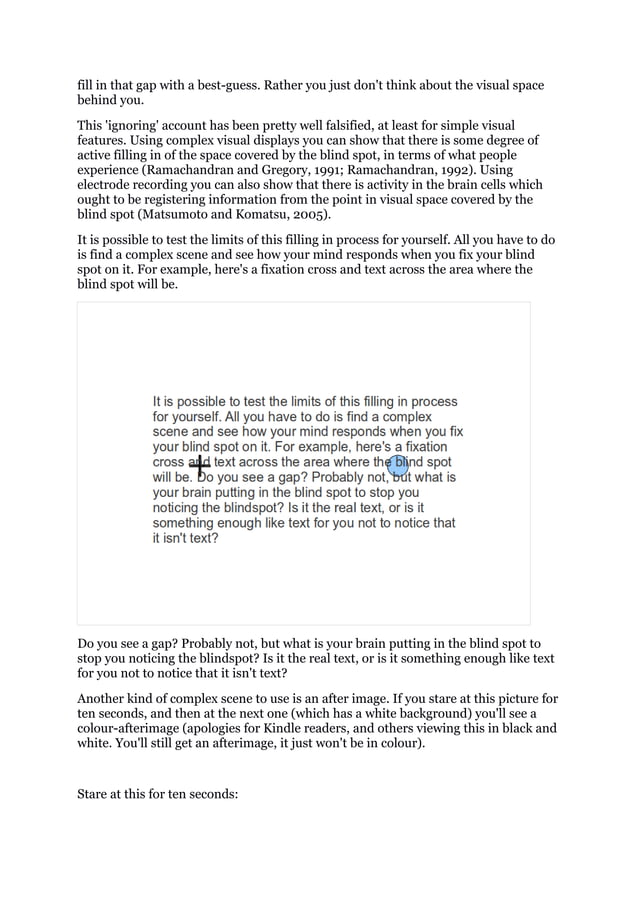 Explore your-blind-spot | PDF | Eye and Vision Conditions | Diseases and Conditions