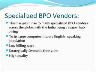 Explore BPO Industry Facts with Eminent Personality Malcolm Sobers | PPT