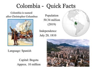 Explore Colombia Know Your World 2019 | PPT