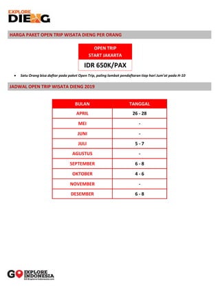 Explore Dieng | PDF