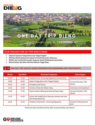 Explore Dieng | PDF