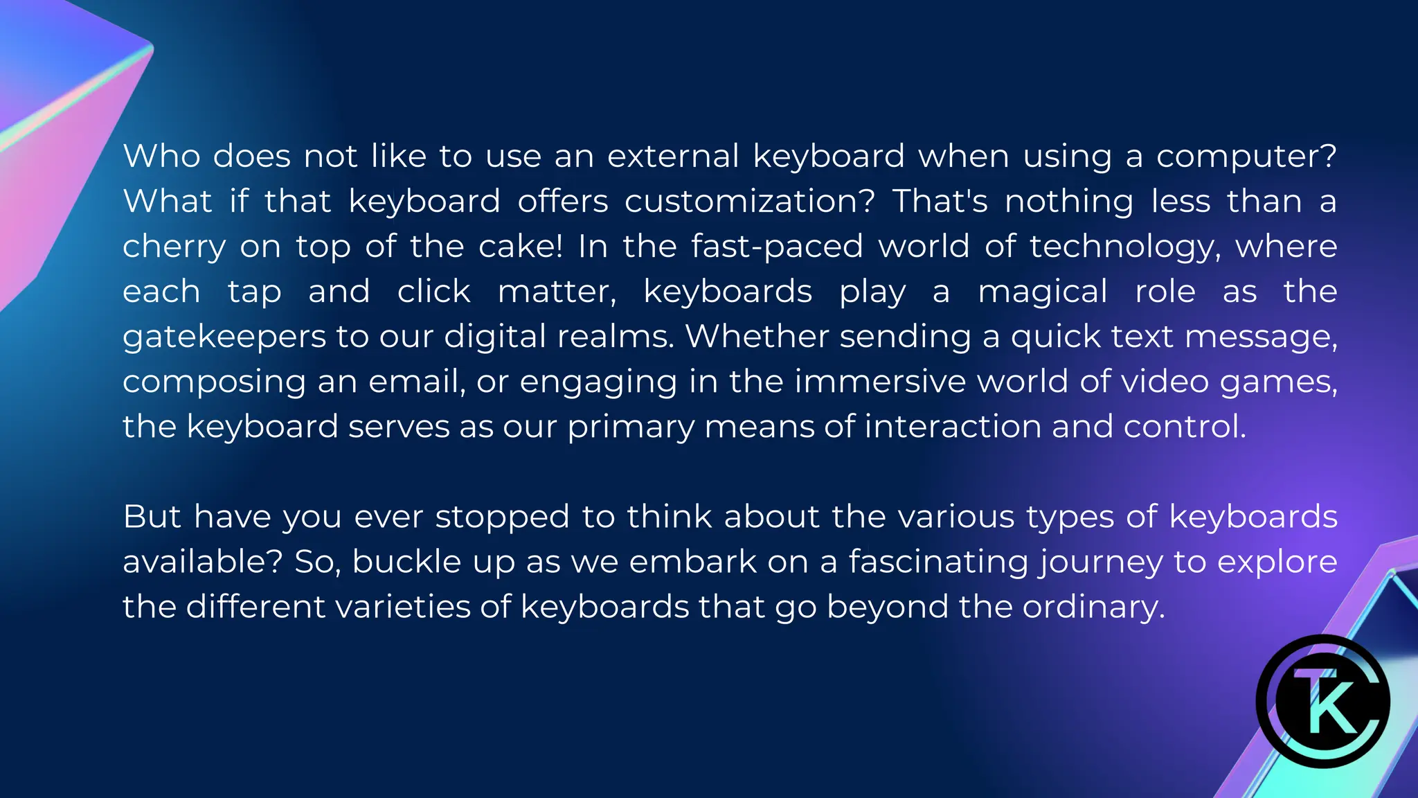 Explore Different Types of Keyboard- A Complete Guide | PPT