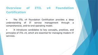 Explore Diverse Career Roles with ITIL v4 Foundation Certification | PPT
