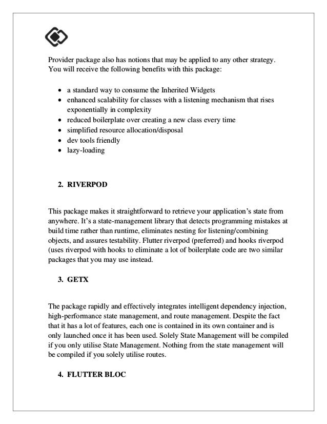 EXPLORE FLUTTER’S STATE MANAGEMENT APPROACH | PDF