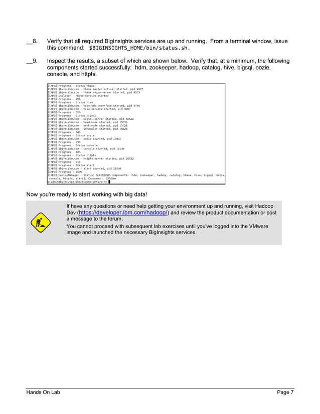 Big Data: Explore Hadoop and BigInsights self-study lab | PDF
