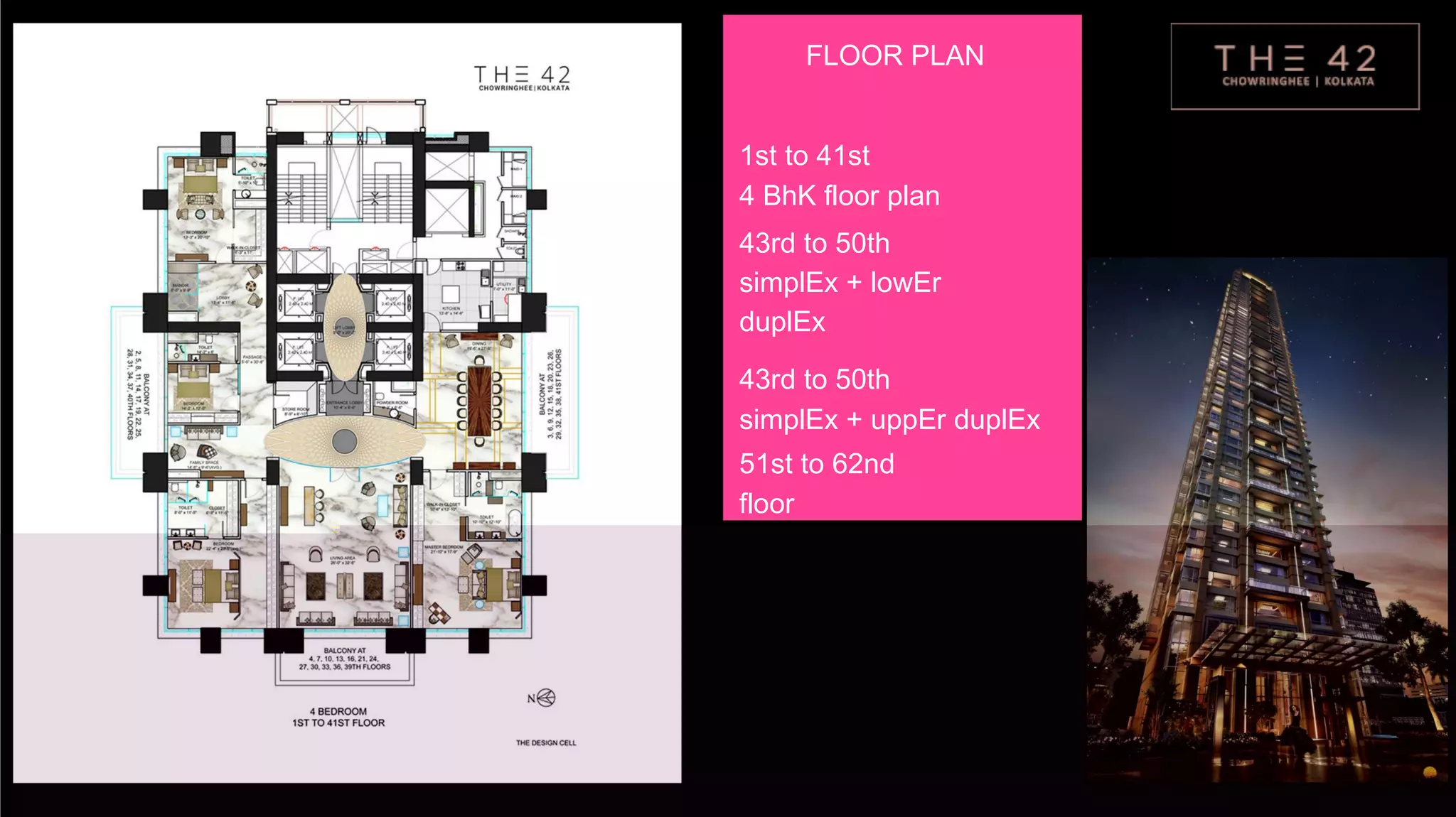 Explore kolkata ultra luxury apartments with the42 | PPT