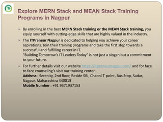 Explore MERN Stack and MEAN Stack Training Programs in Nagpur.pptx