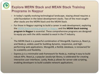 Explore MERN Stack and MEAN Stack Training Programs in Nagpur.pptx