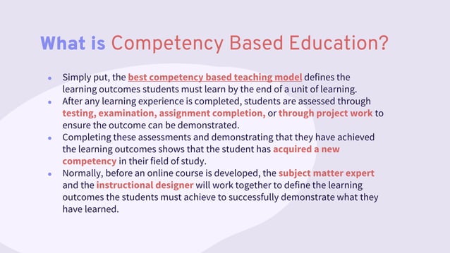 Explore More About Competency Based Teaching Model | PPTX