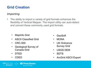 Explore new dimensions with MapInfo Vertical Mapper | PPT