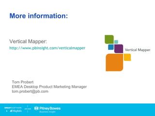 Explore new dimensions with MapInfo Vertical Mapper | PPT
