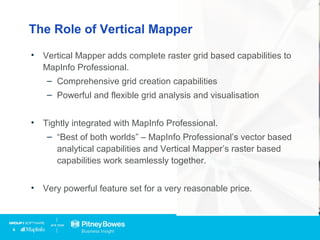 Explore new dimensions with MapInfo Vertical Mapper | PPT