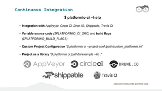 Explore the new development instruments for Arduino with PlatformIO ecosystem | PDF | Operating ...