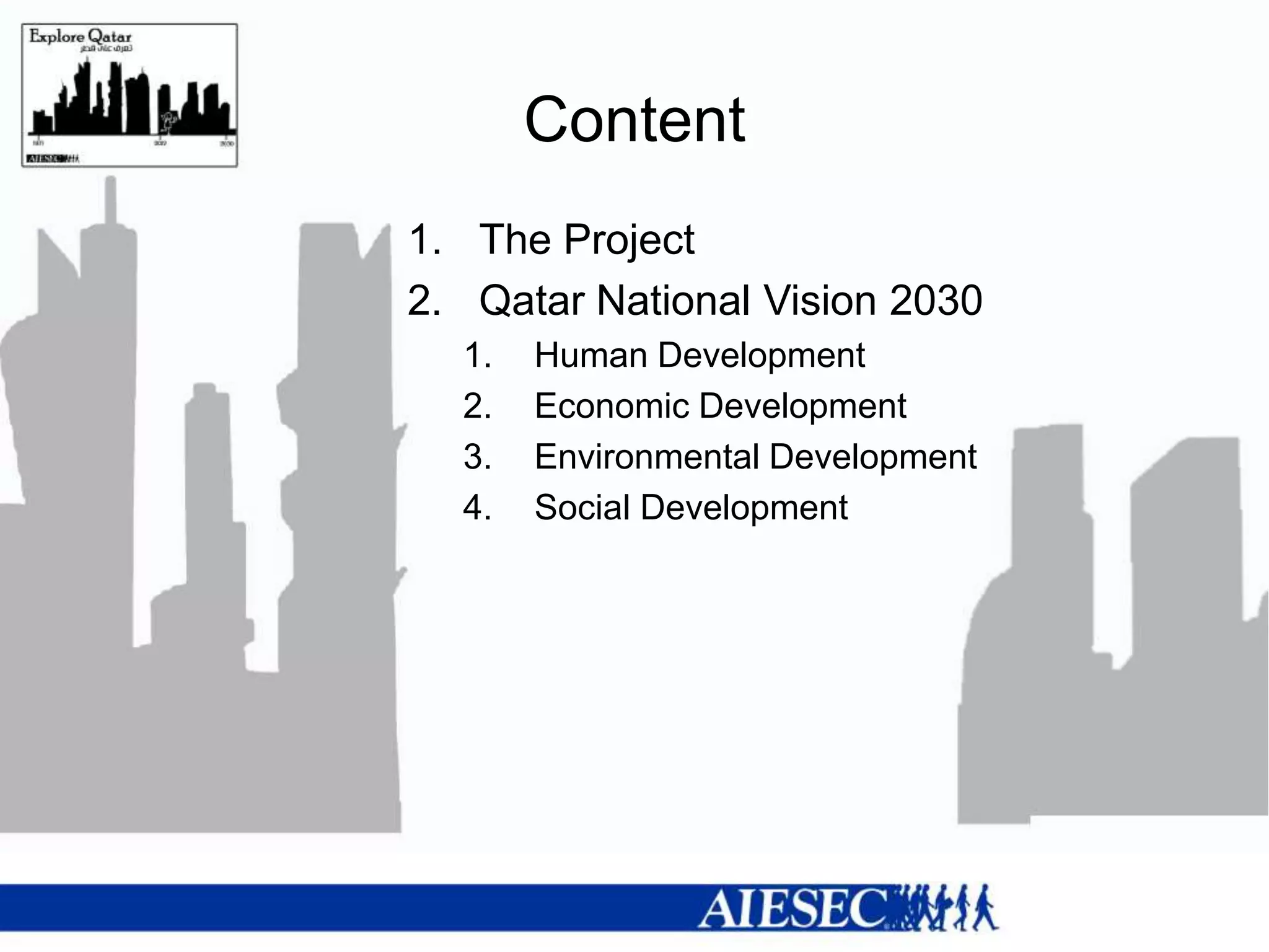 Explore Qatar - Youth toward Qatar National Vision 2030 | PPTX