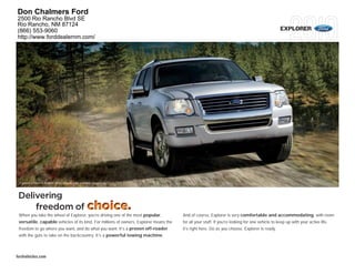 2010 Ford Explorer Albuquerque | PDF
