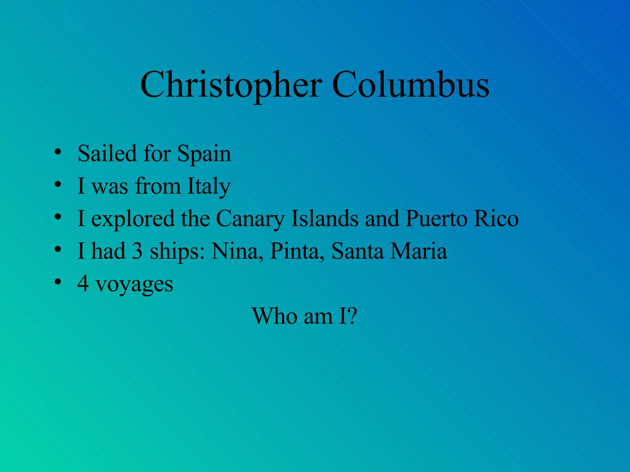 Explorer Who Am I | PPT