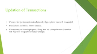 Blockchain Explorer | ODP