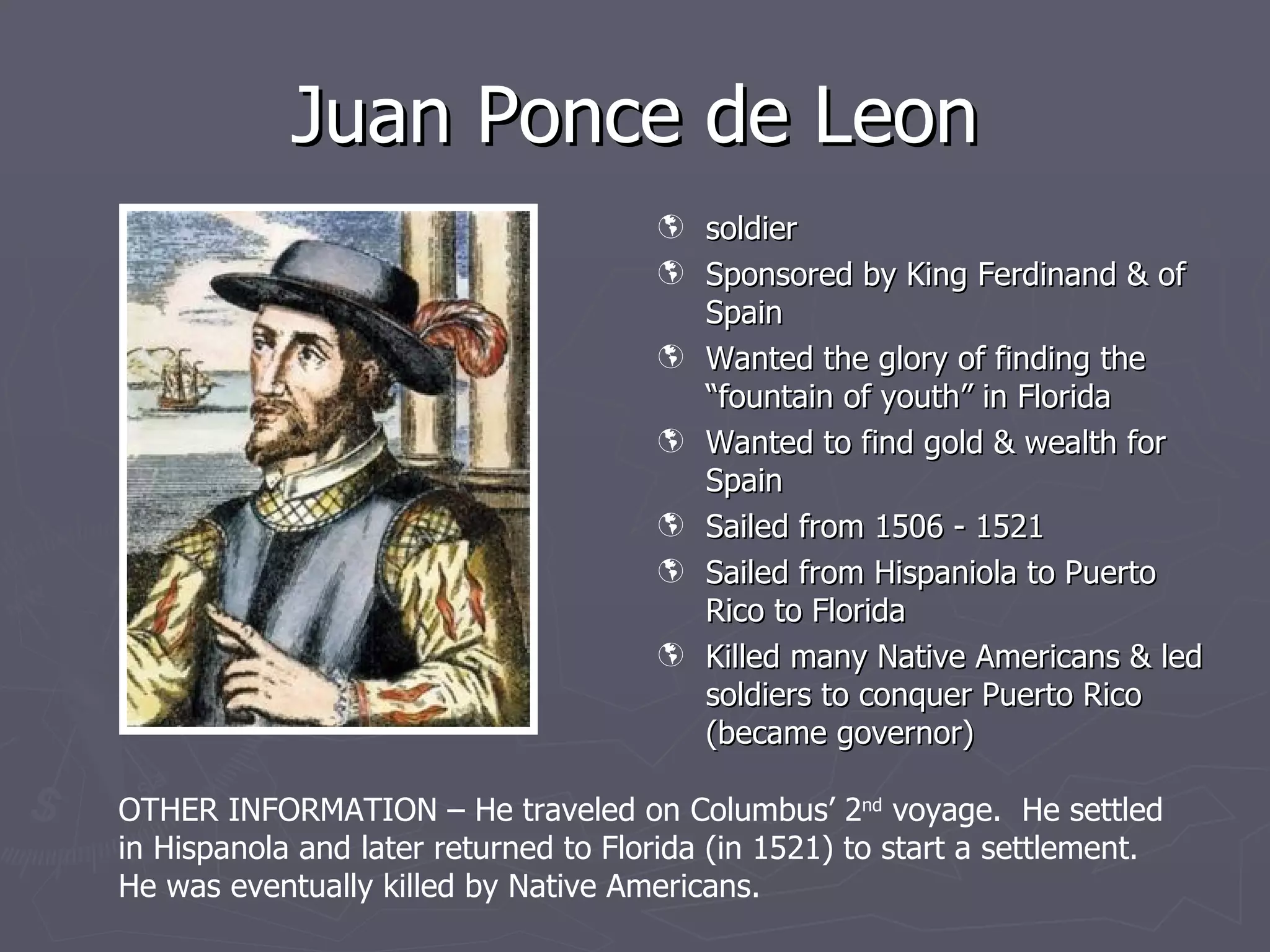 Explorer Biographies | PPT