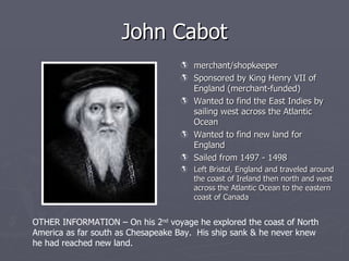 Explorer Biographies | PPT