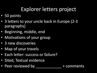 Explorer letters | PPT
