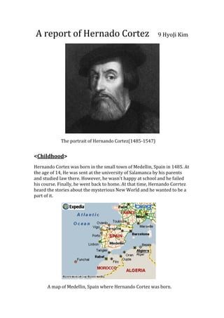 Explorer Report - Hernando Cortez | PDF