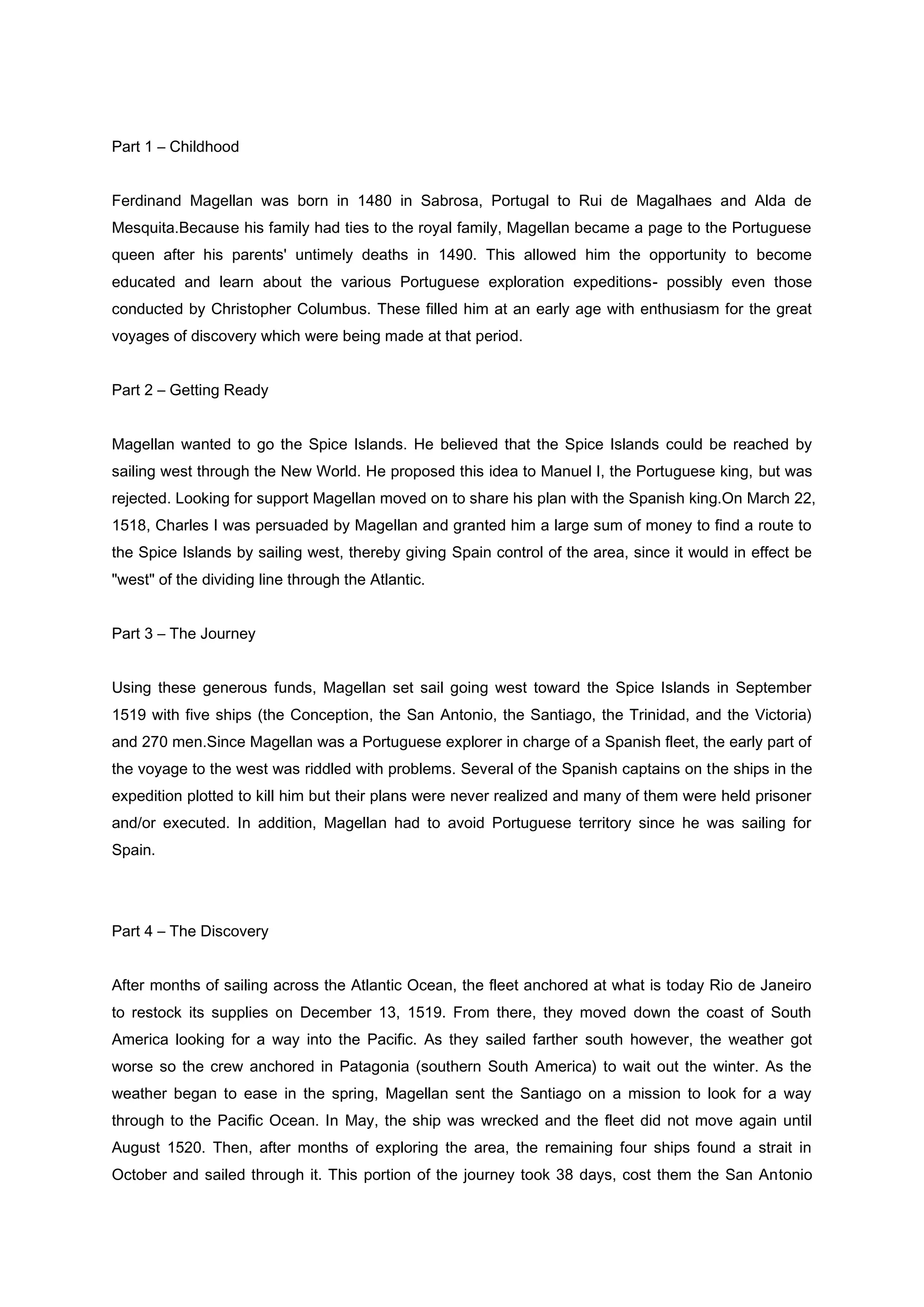 Explorer Report Magellan | DOCX