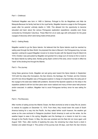 Explorer Report Magellan | DOCX