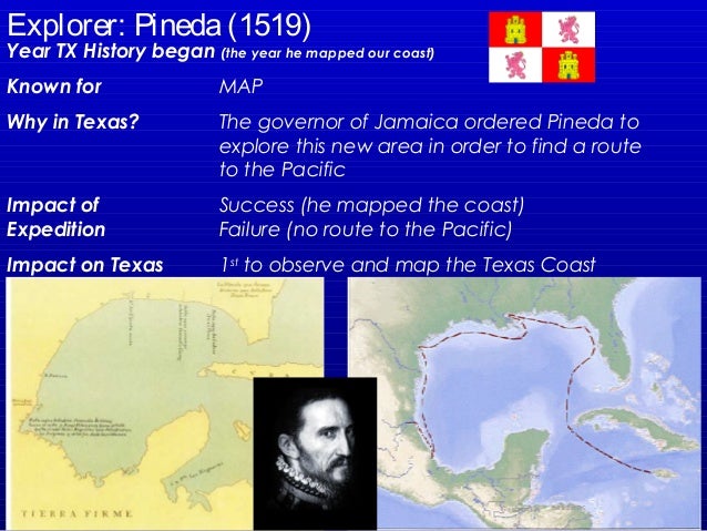 Spanish Exploration Texas Map