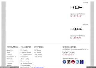 yepieces | Explore Scientific USA | PPT