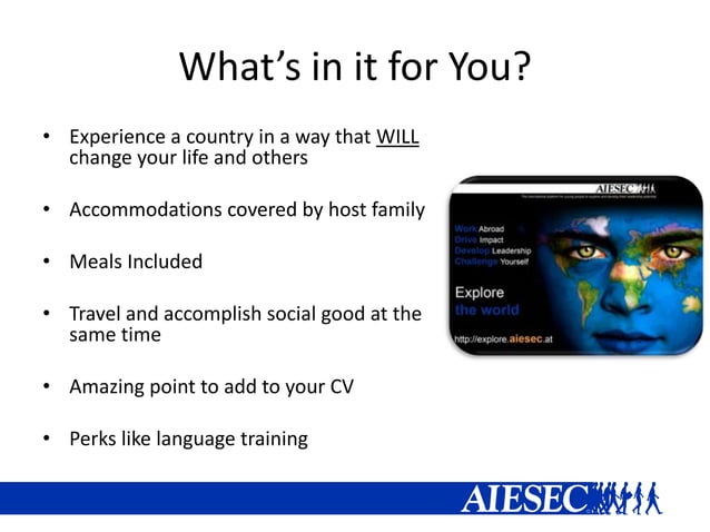AIESEC Explore Program at a Glance | PPT