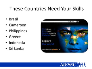 AIESEC Explore Program at a Glance | PPT