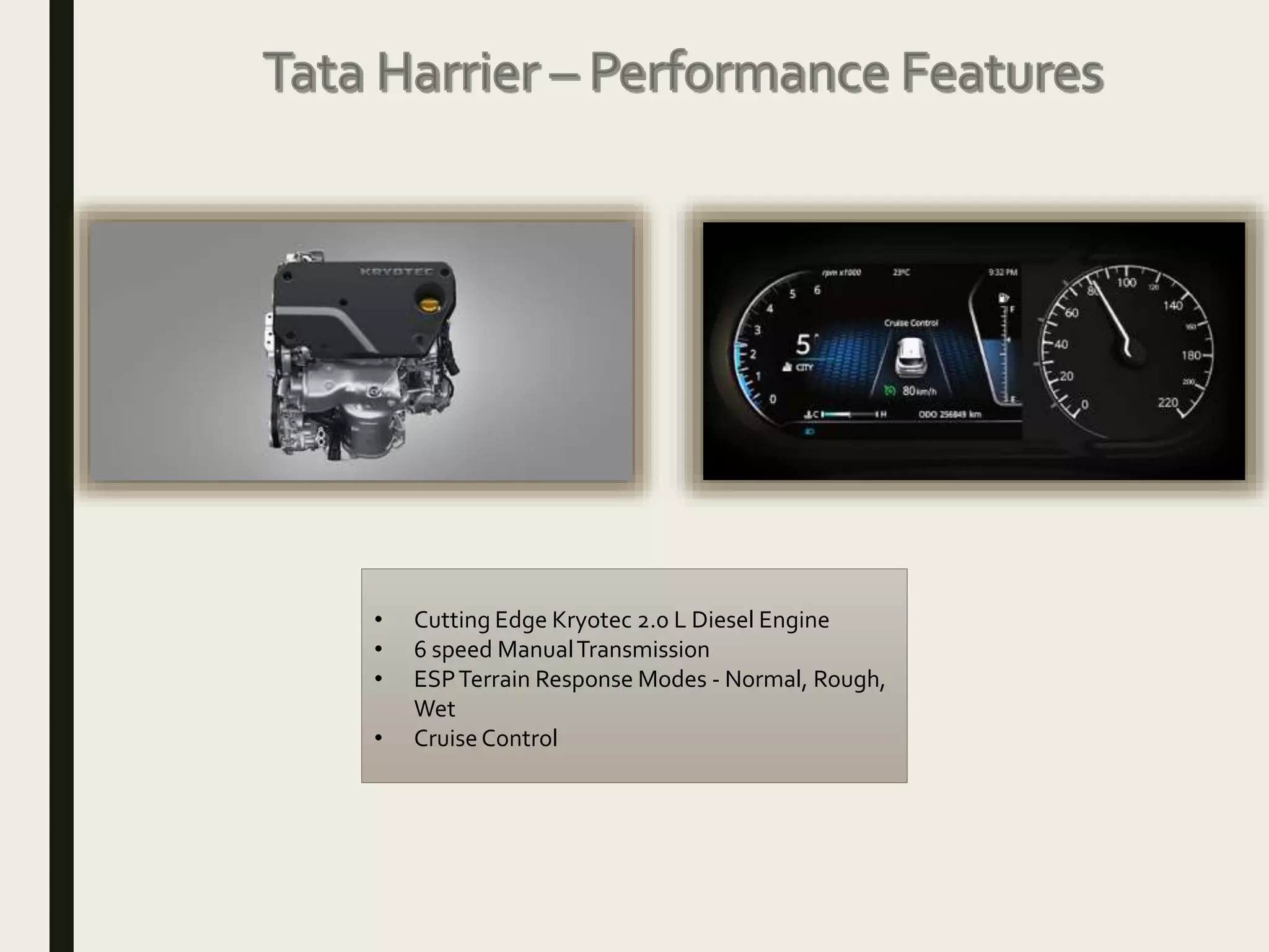 Explore Tata Harrier Features | PPTX