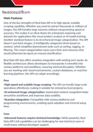 Explore the 10 Best Google Image Search APIs for Web Scraping Images.pptx