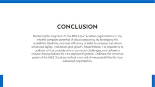 Explore the best strategies to migrate to the AWS cloud.pdf | Cloud Computing | Internet