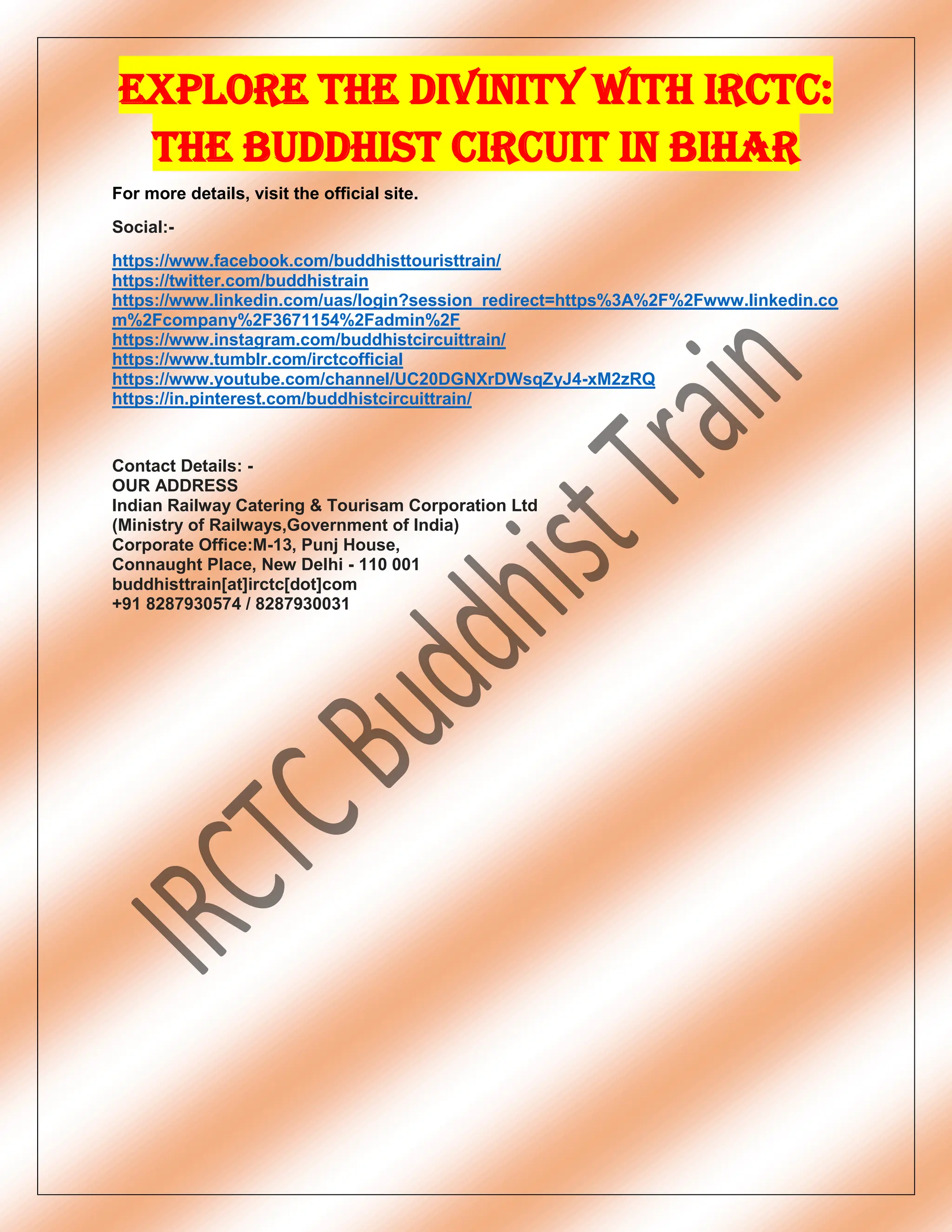 Explore the Divinity with IRCTC The Buddhist Circuit in Bihar.pdf