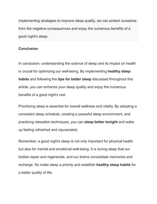 Explore the Science of Sleep, Impact & Tips for Quality Rest.pdf