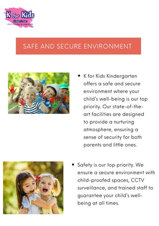 Explore the Top Facilities at K for Kids Kindergarten: Safe, Secure ...