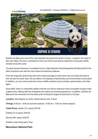 Explore the Wildlife Wonders of the Zoo in France 2024.pdf