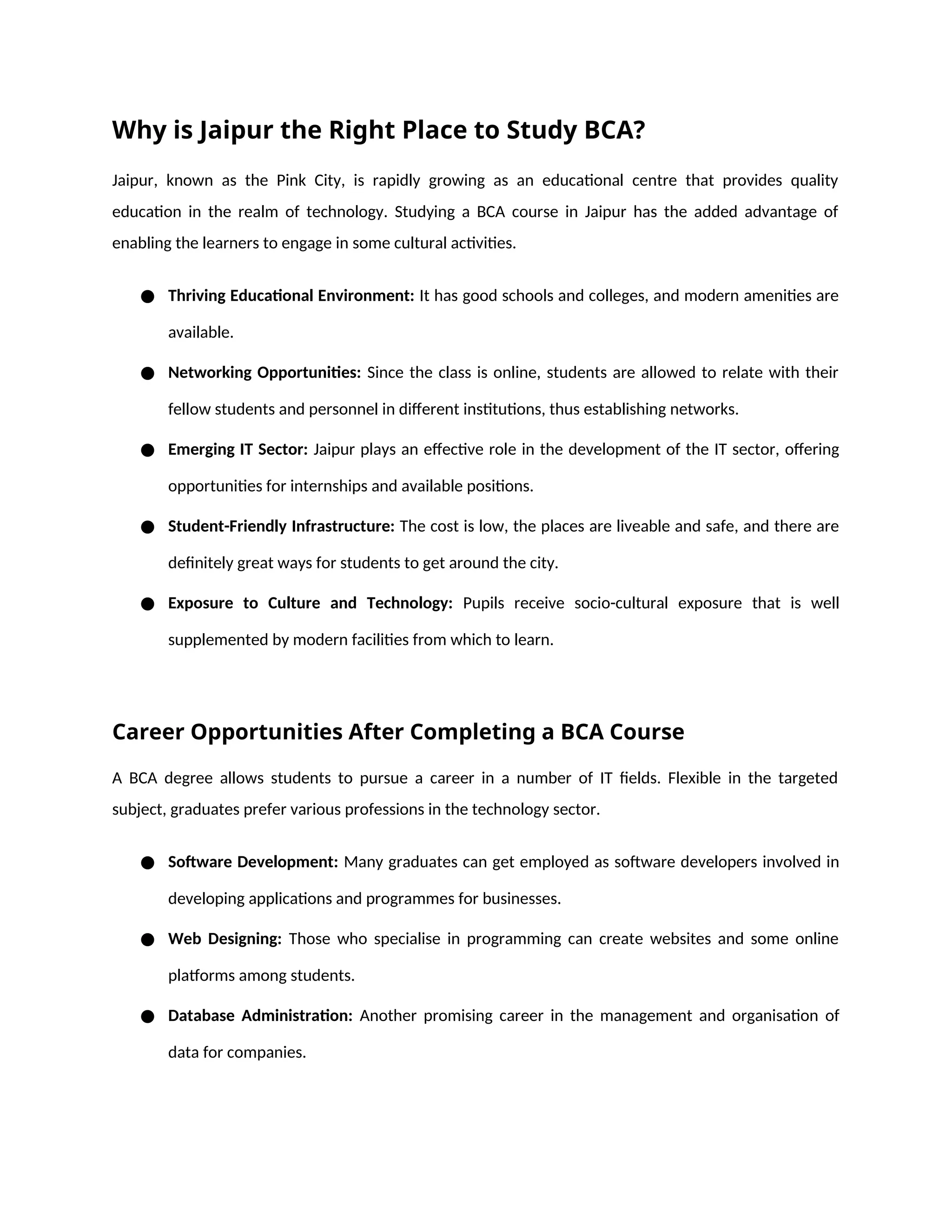 Explore the World of Technology with a BCA Course.docx